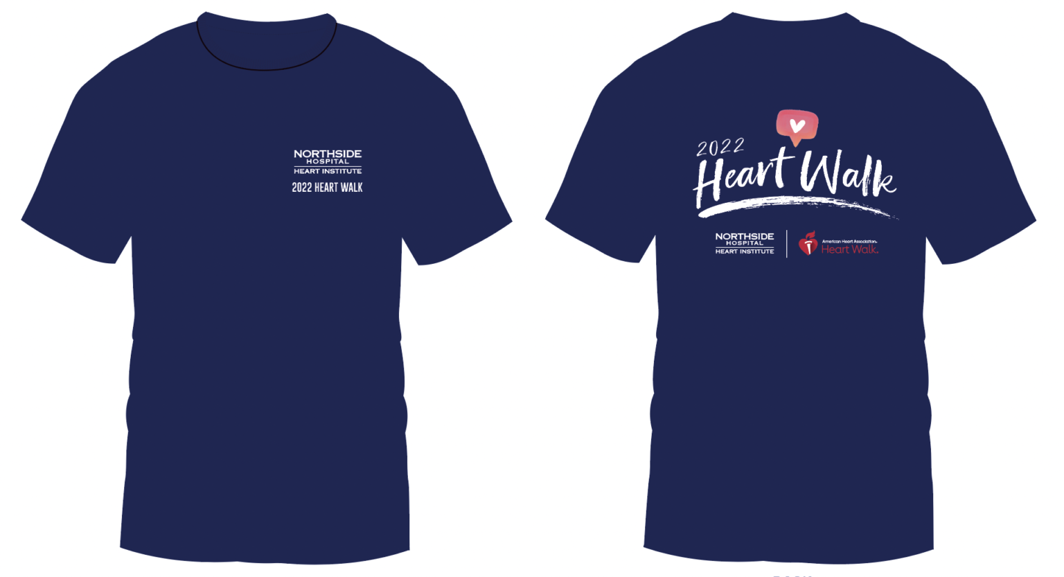 2022 AHA NS Heart Walk Short Sleeve Sale | The Northside Hospital ...