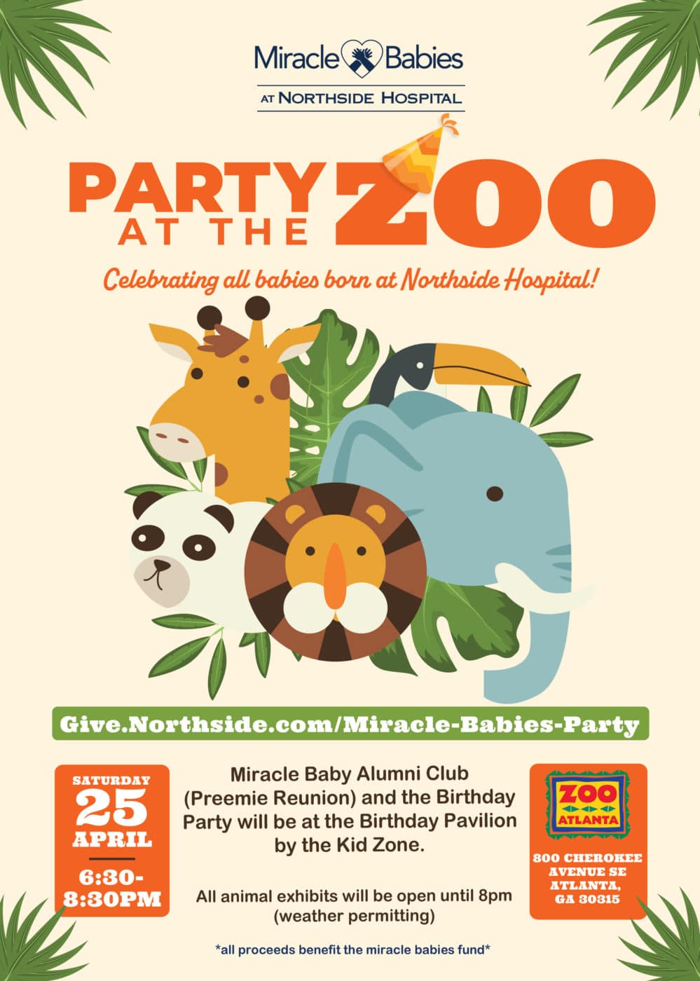 Miracle Babies Party at the Zoo | The Northside Hospital Foundation